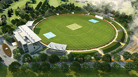 Cricket Stadium, Shiv Nadar University (SNU) - INI Design Studio