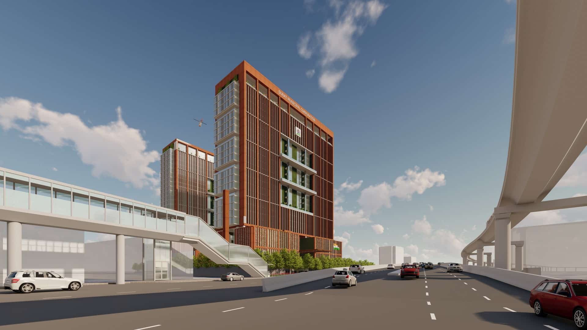 Surat Municipal Corporation High Rise Office Campus - INI Design Studio