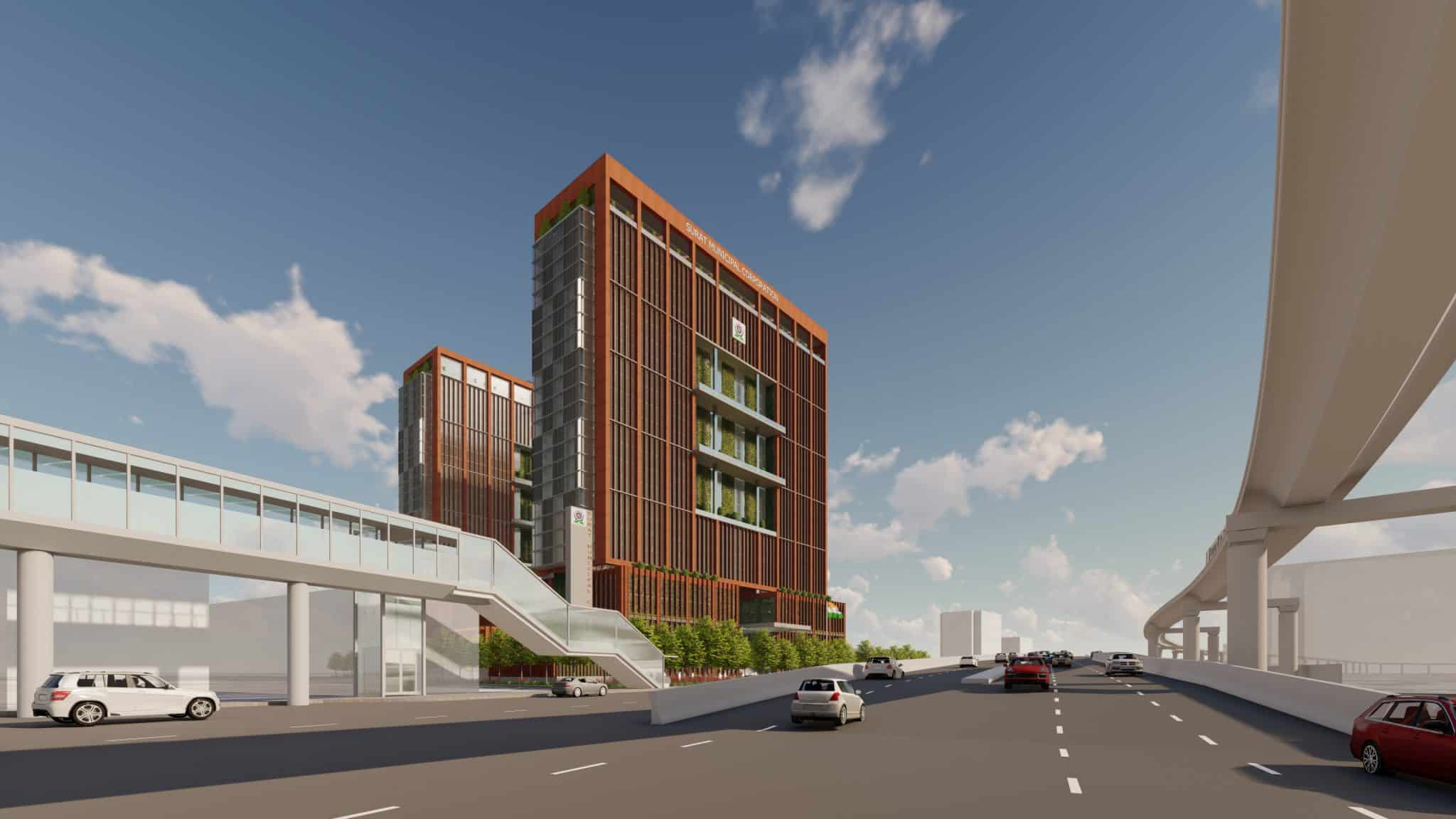 Surat Municipal Corporation High Rise Office Campus – INI Design Studio