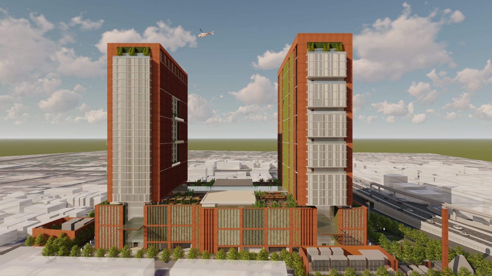 Surat Municipal Corporation High Rise Office Campus - INI Design Studio