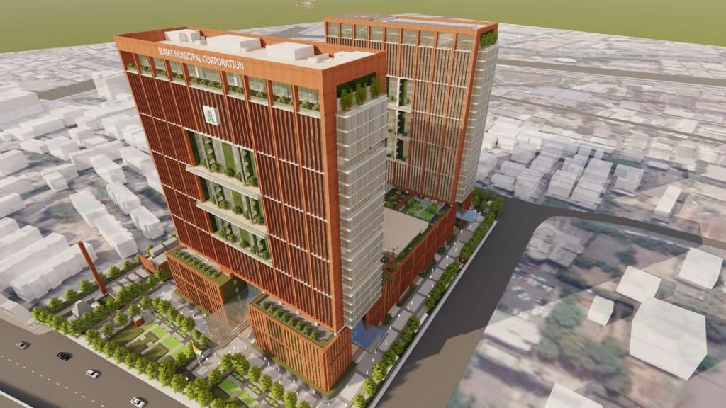 Surat Municipal Corporation High Rise Office Campus - INI Design Studio