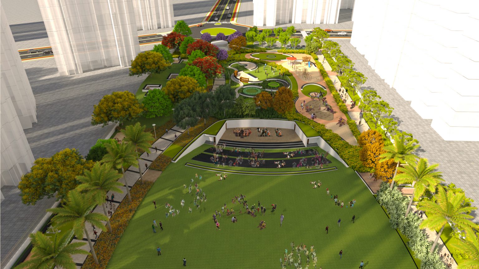 My City Township Landscape Masterplan - INI Design Studio