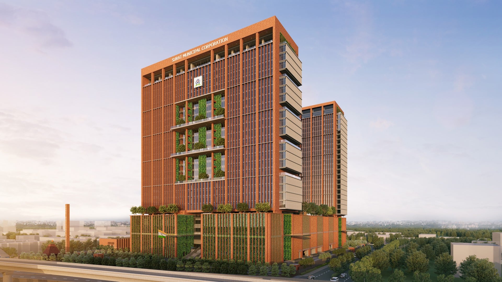 Surat Municipal Corporation High Rise Office Campus - INI Design Studio