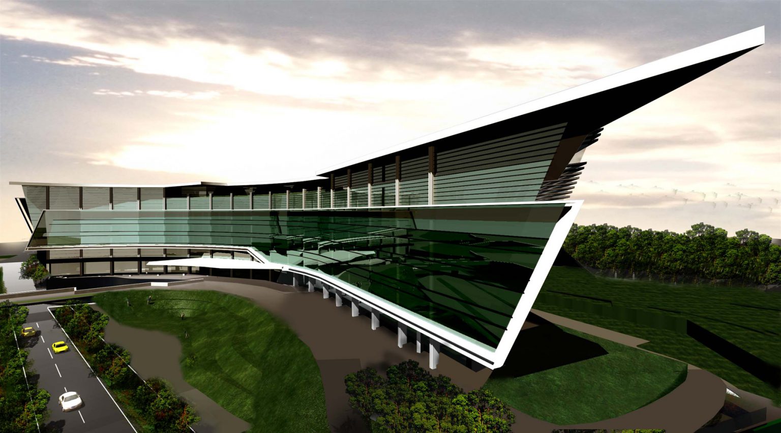 Motor City F-1X Courtyard Marriott Hotel - INI Design Studio