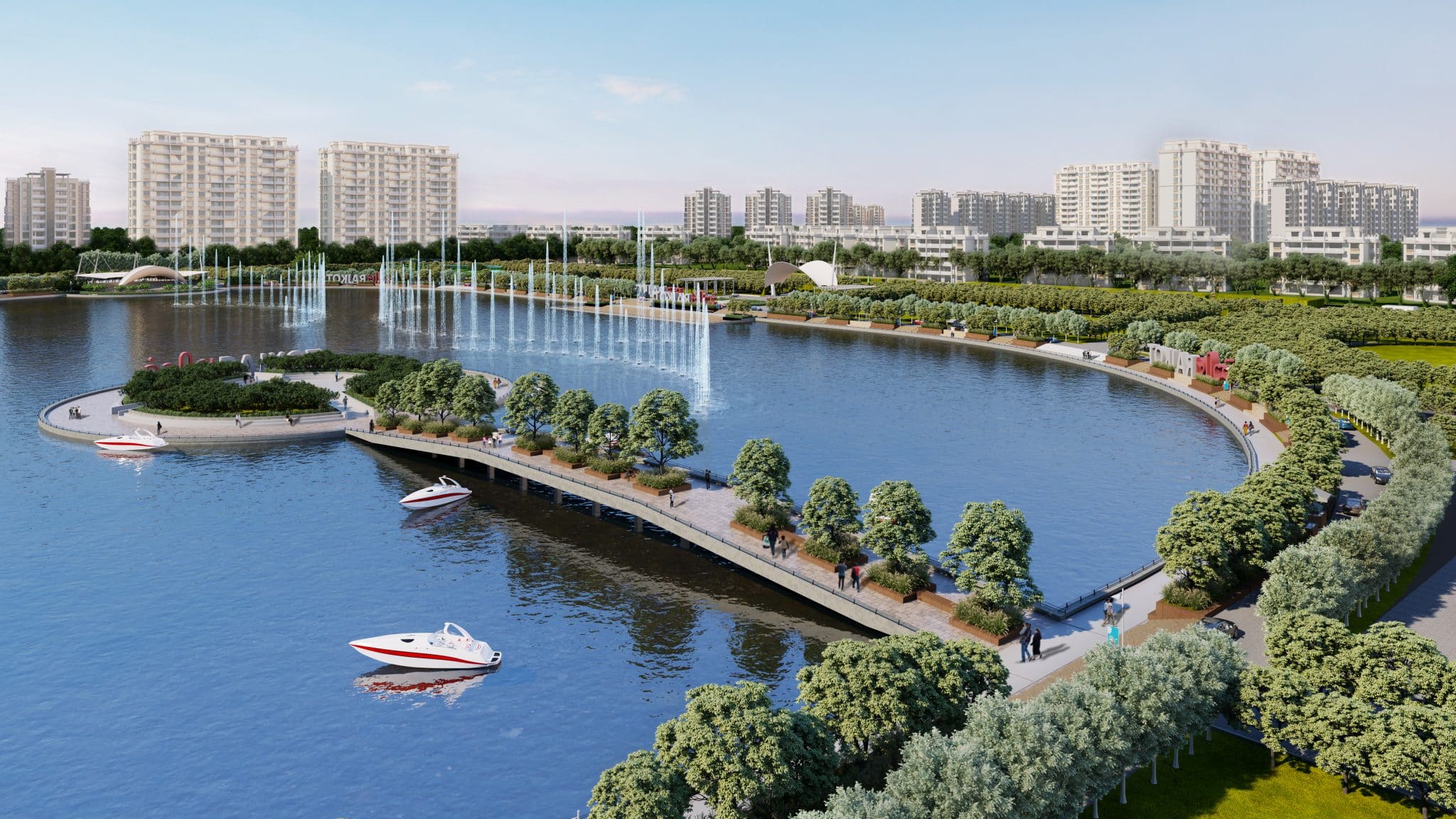 Atal Sarovar - Rajkot Smart City Under Smart Cities Mission, Government of India - INI Design Studio