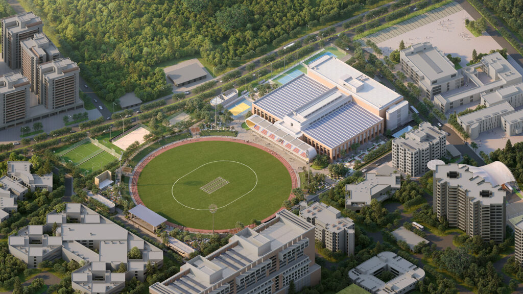 Sports Complex at Nirma University - INI Design Studio