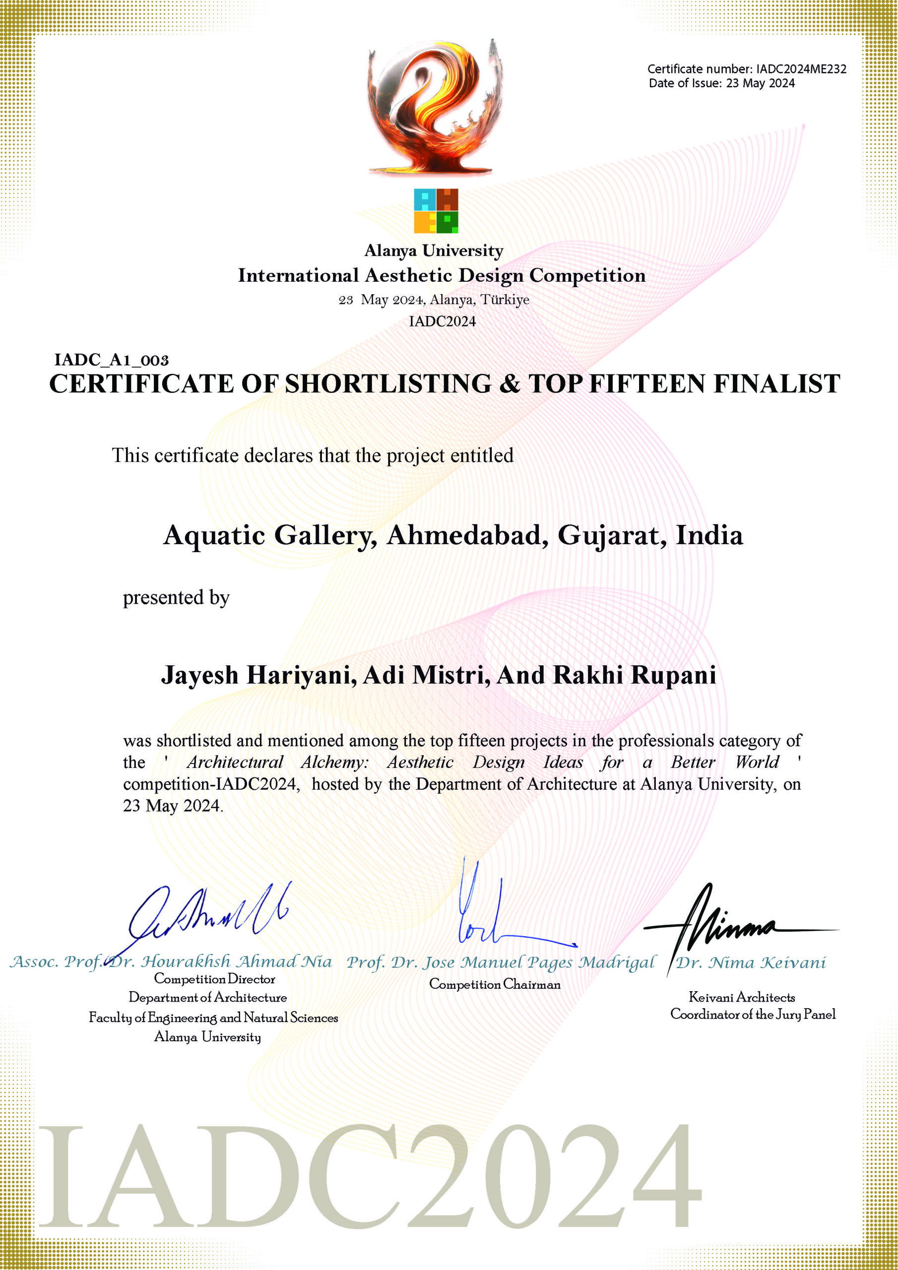 International Aesthetic Design Competition (IADC) 2024 Alanya ...